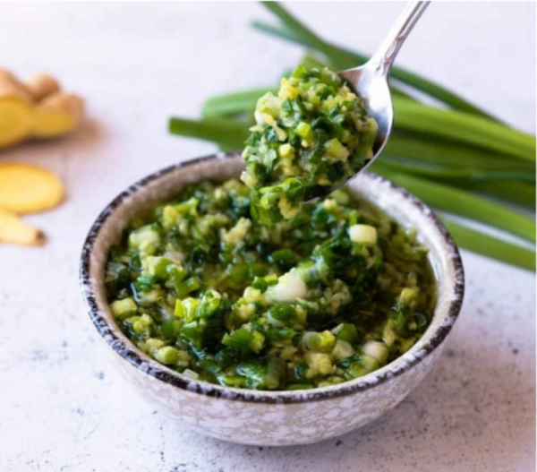 GINGER SCALLION SAUCE - Delicious and Fresh